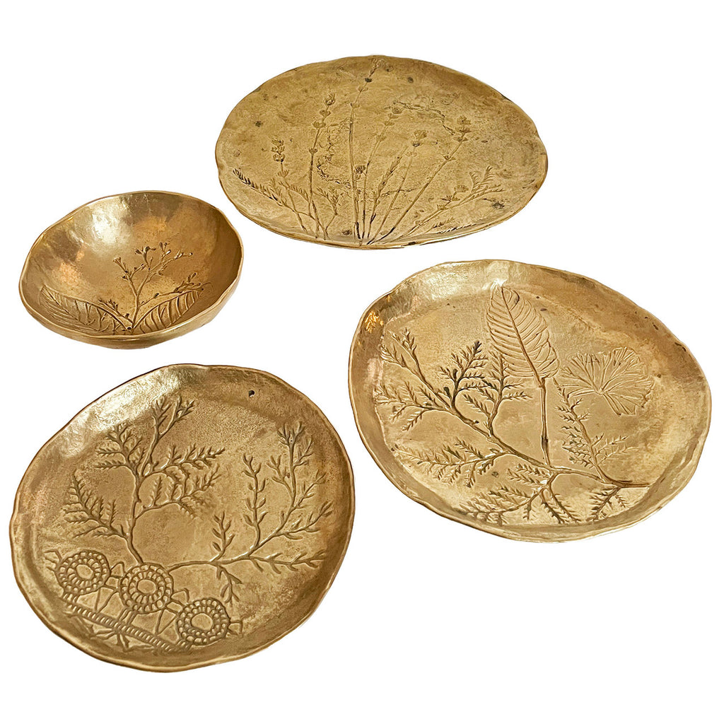 Collection of Mid-Century Flora Brass Dishes – Adeeni Design Group ...