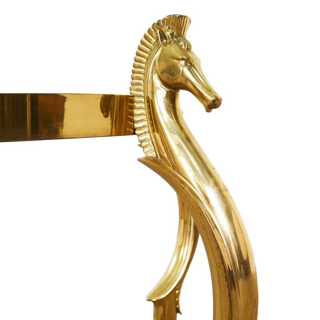 Brass "Cheval" Dining Table attributed to Maison Jansen – Adeeni Design ...