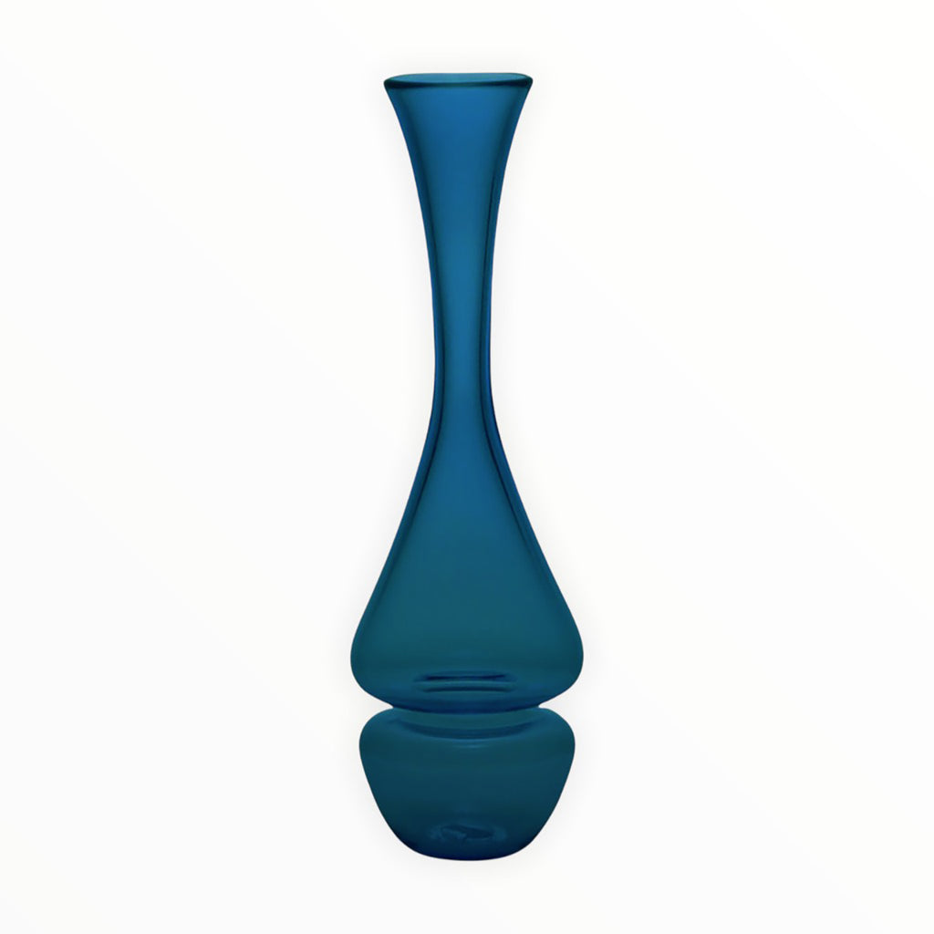 Large "Groove Curved Bottle" Vase Dark Silver Teal by Furthur Design ...